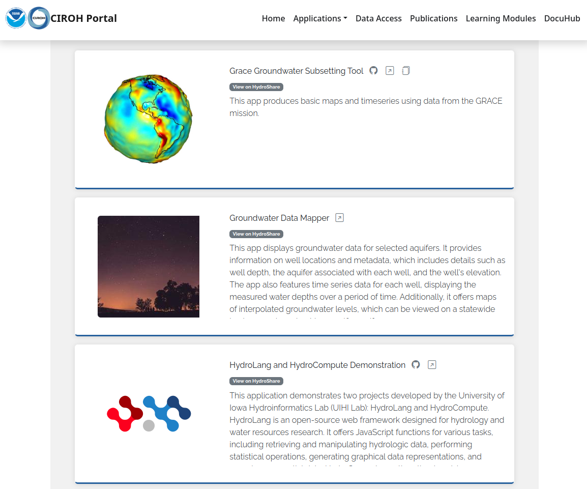CIROH Research Portal | CIROH-Research-Portal